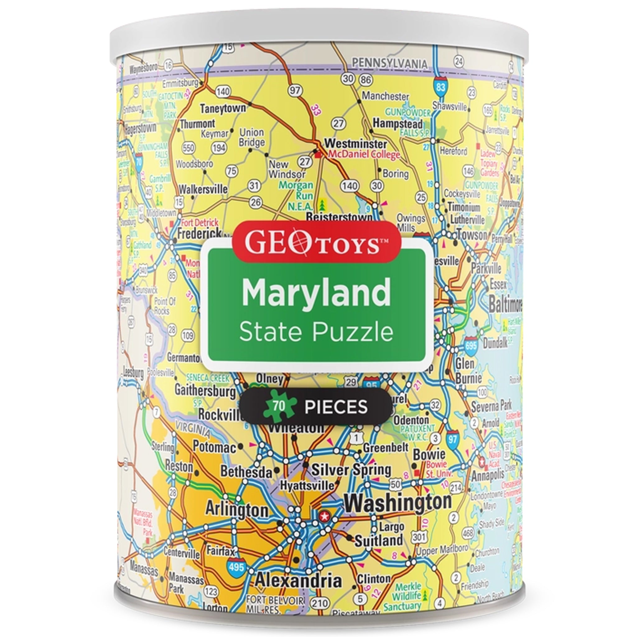 Maryland State Map Mini 70 Piece Puzzle – The Maryland Store