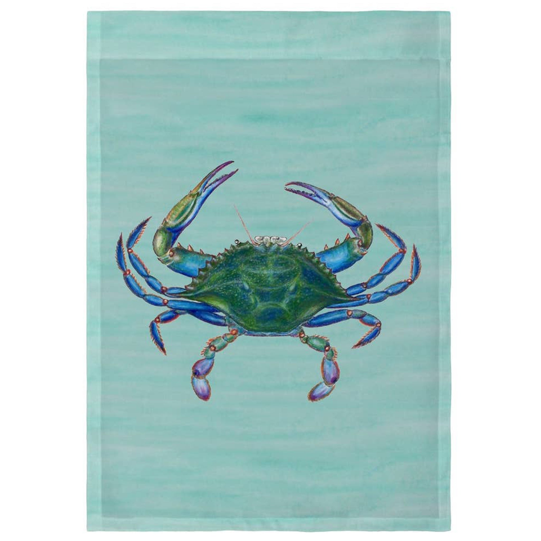 Blue Crab On Aqua Garden Flag – The Maryland Store