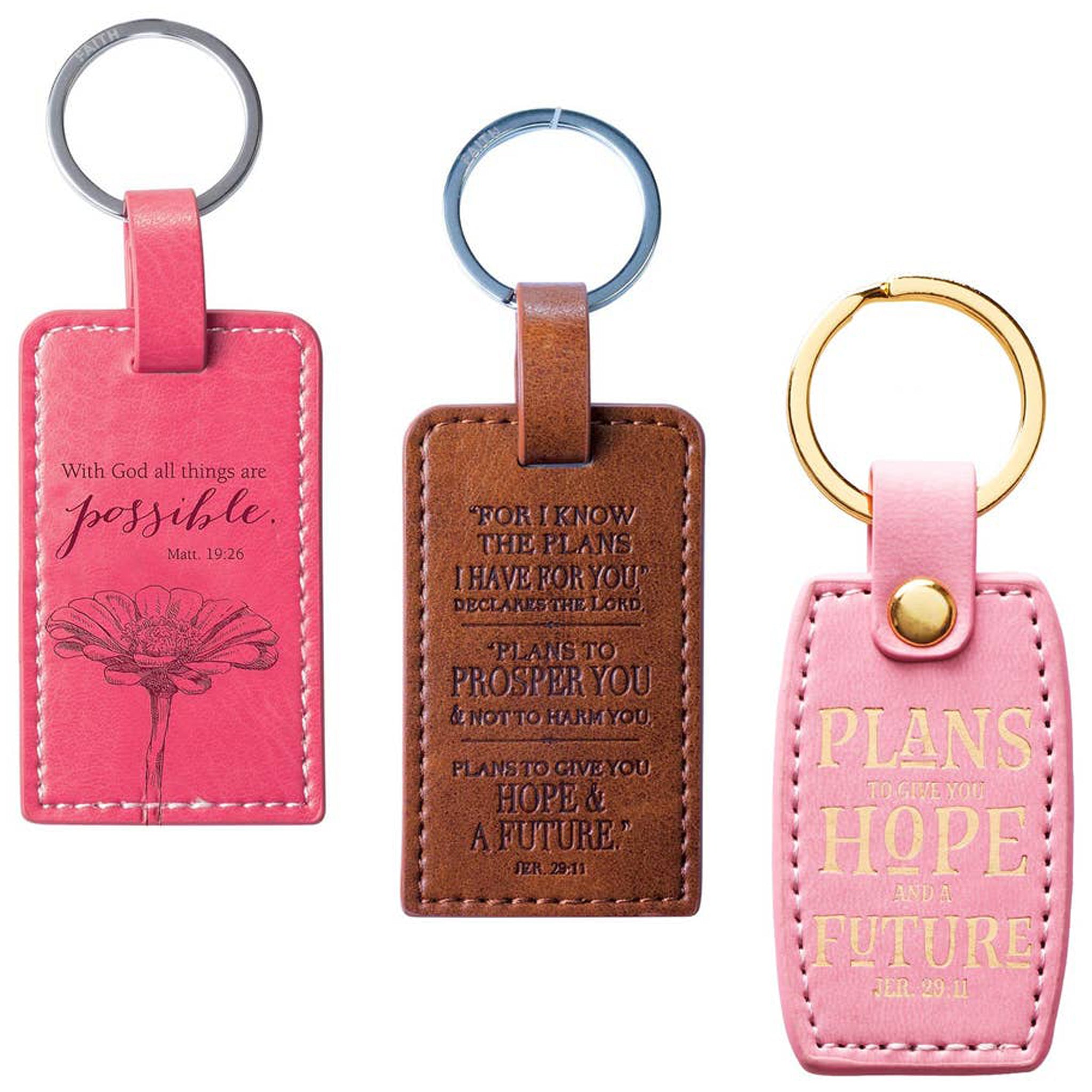 Inspirational Christian Key Rings Assorted Designs – The Maryland Store