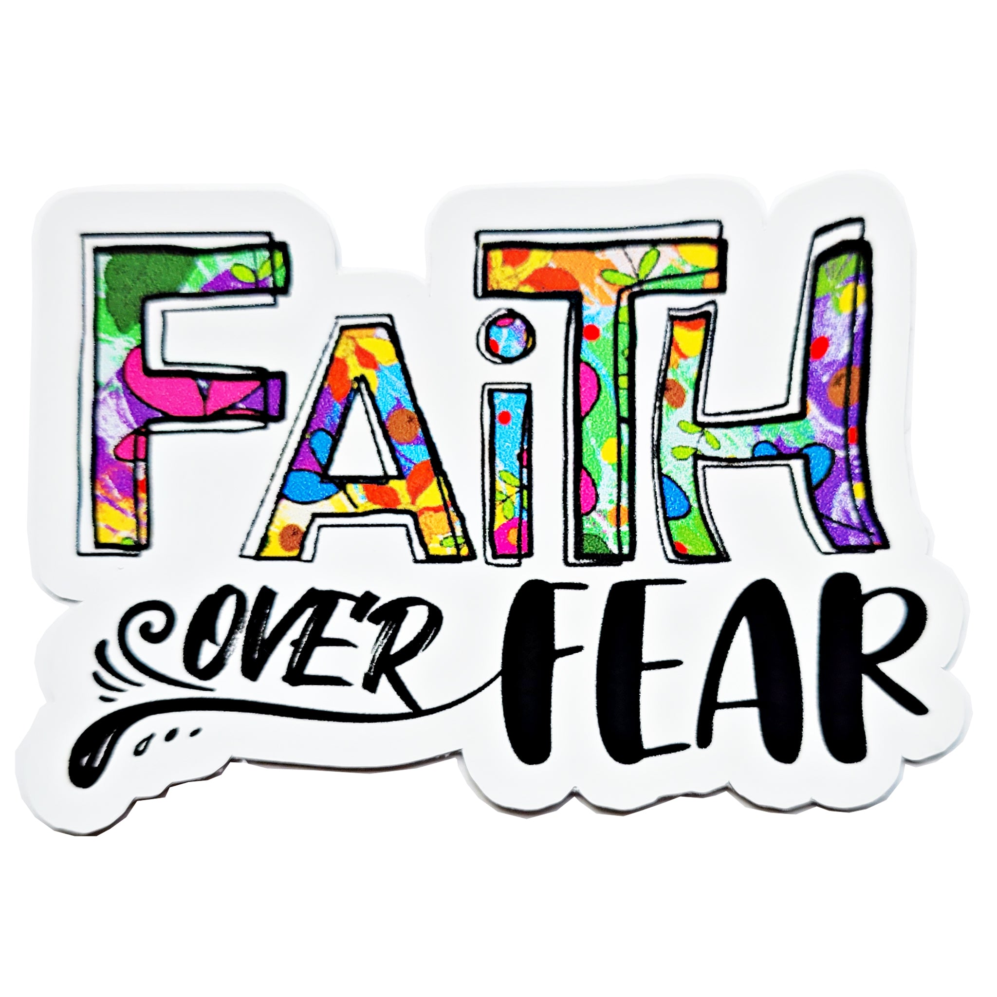 Faith Over Fear Vinyl Sticker – The Maryland Store