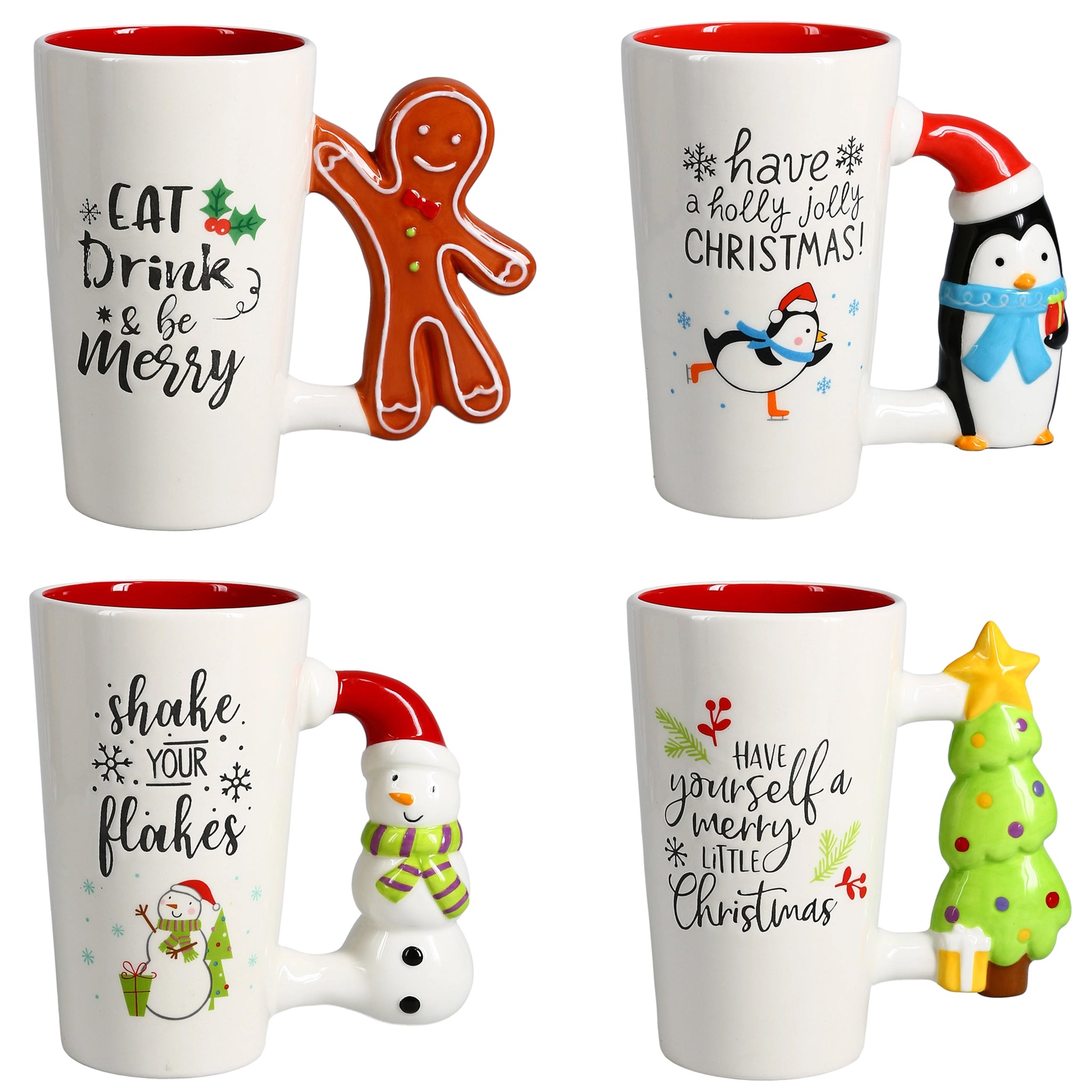 Holiday Fun Latte Mugs - Assorted Designs – The Maryland Store