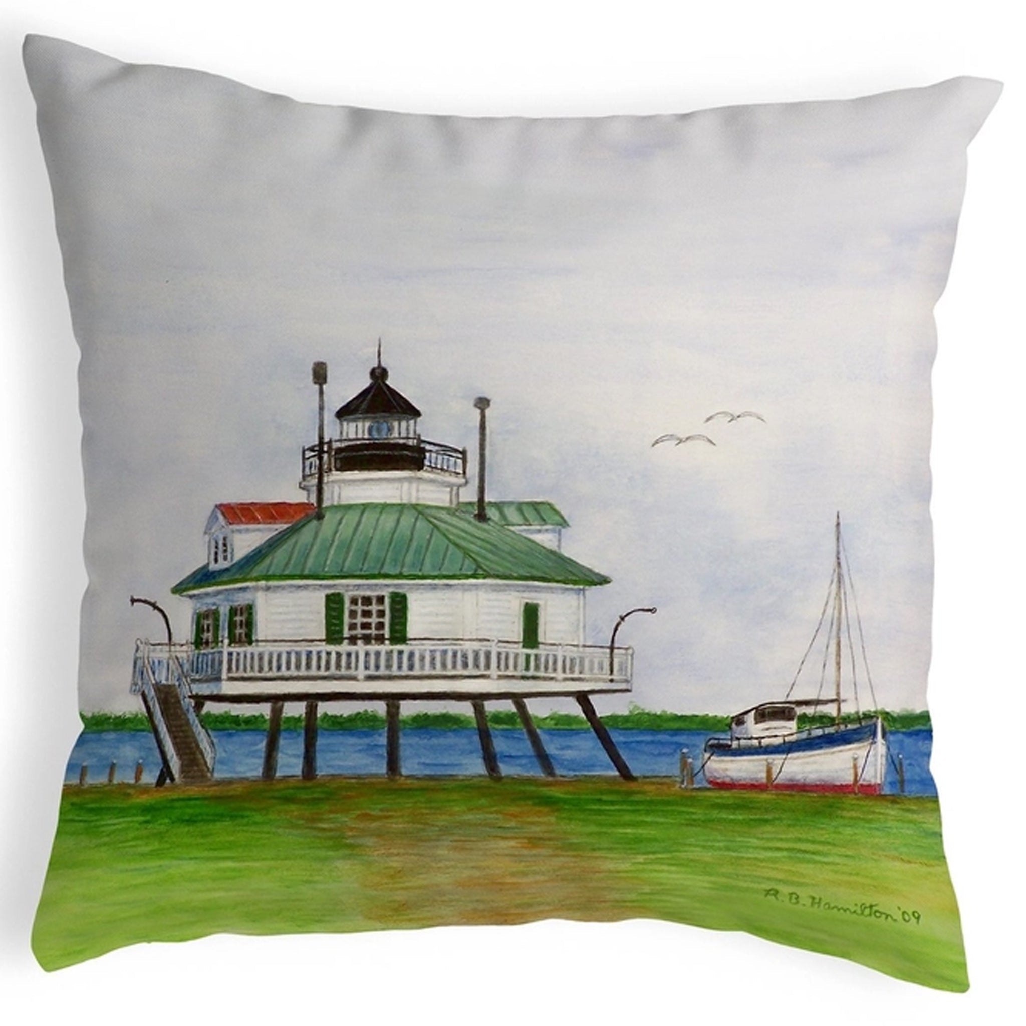 Hooper Strait Lighthouse Pillow – The Maryland Store