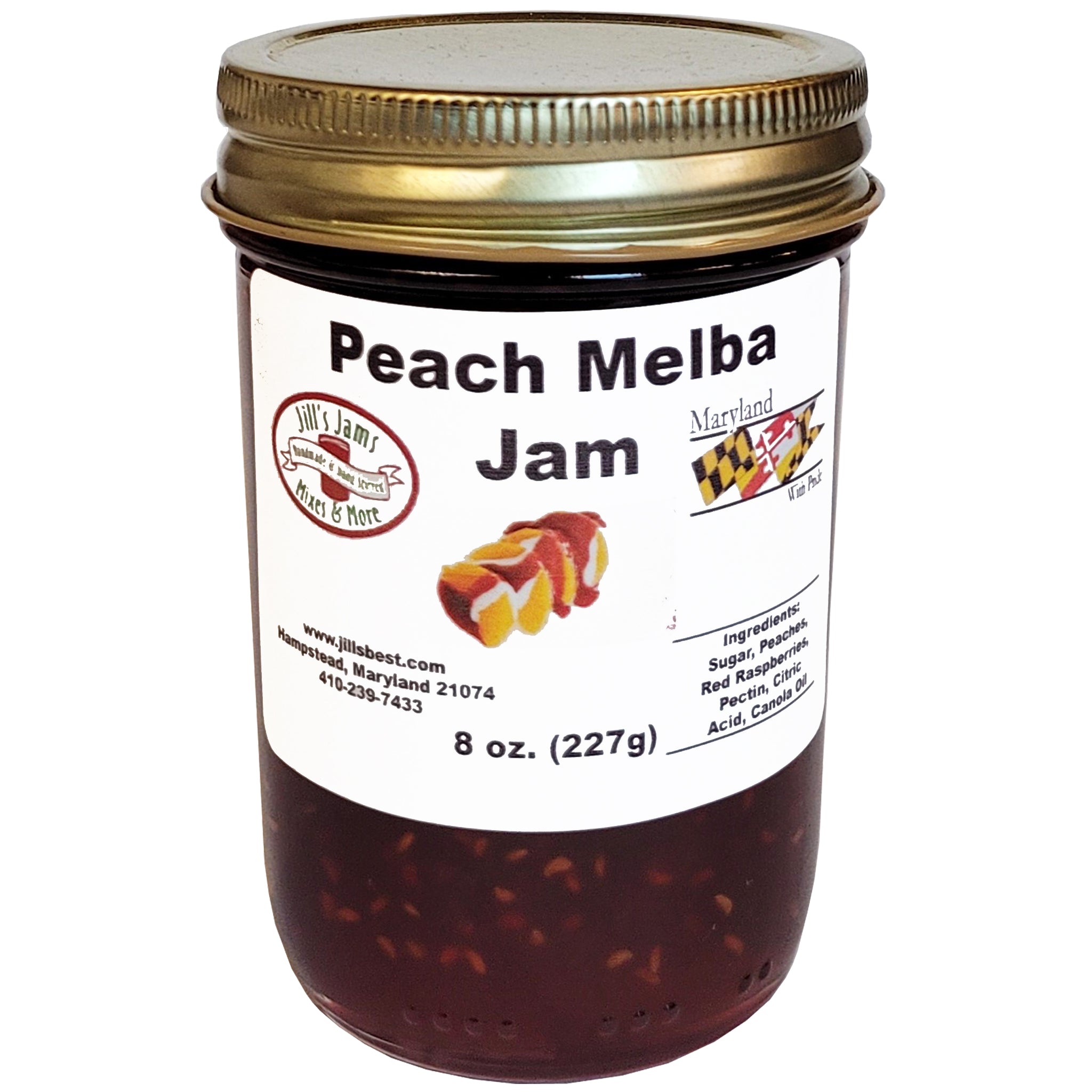 Jill's Peach Melba Jam – The Maryland Store