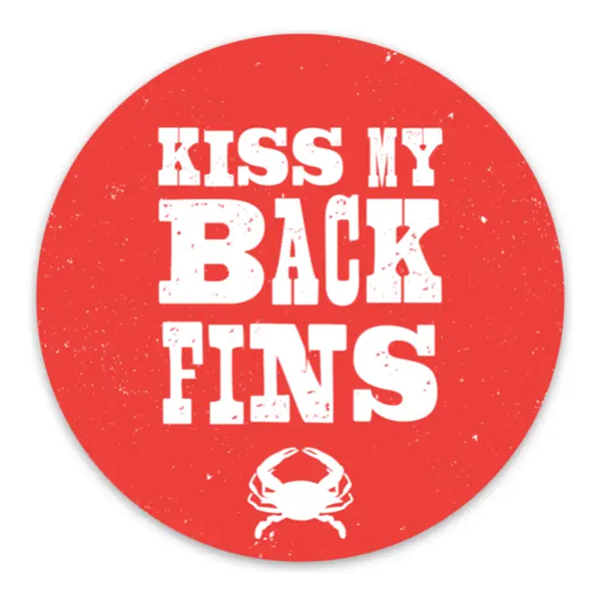 Kiss My Backfins Crab Vinyl Sticker – The Maryland Store