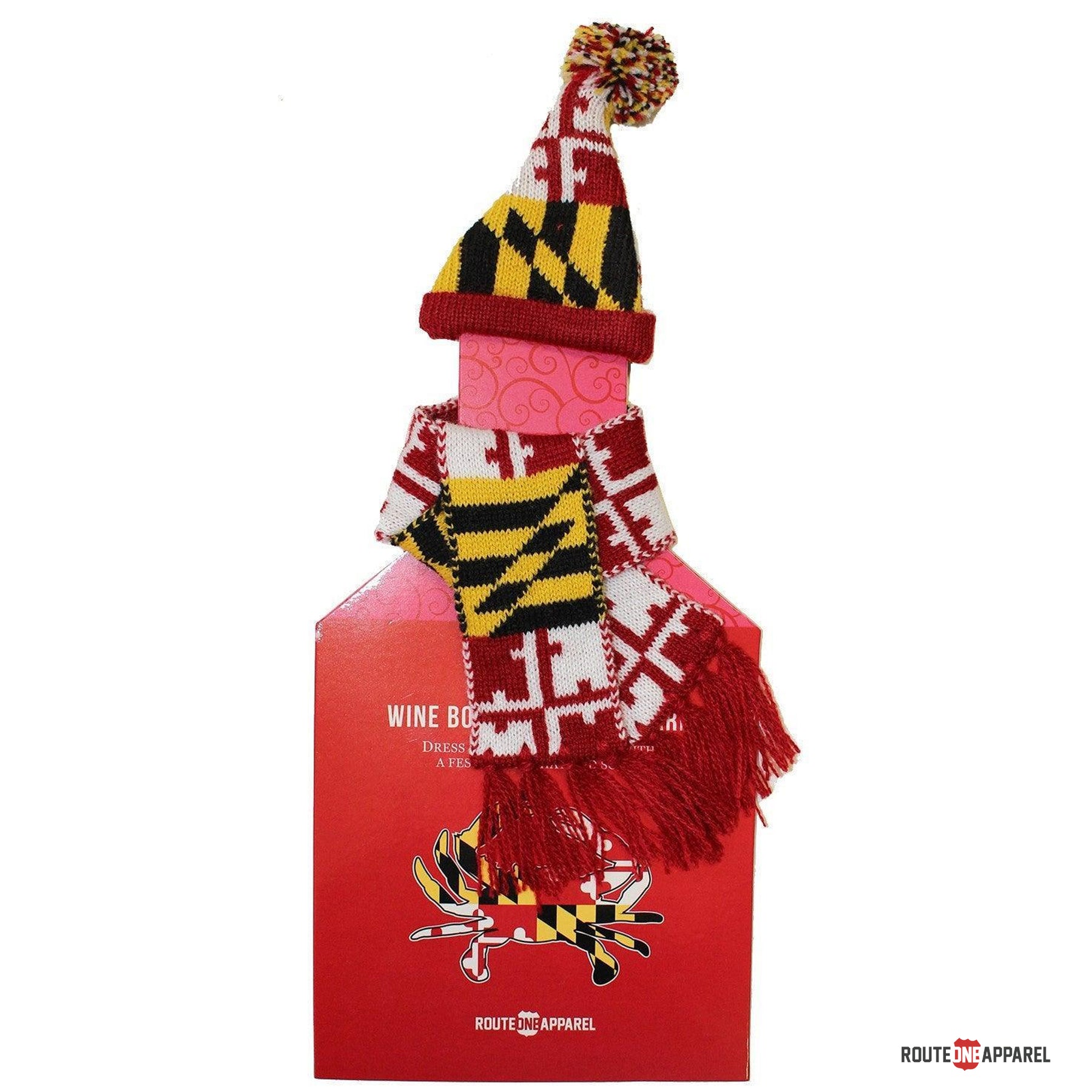 Maryland Flag Wine Bottle Scarf and Hat Set – The Maryland Store
