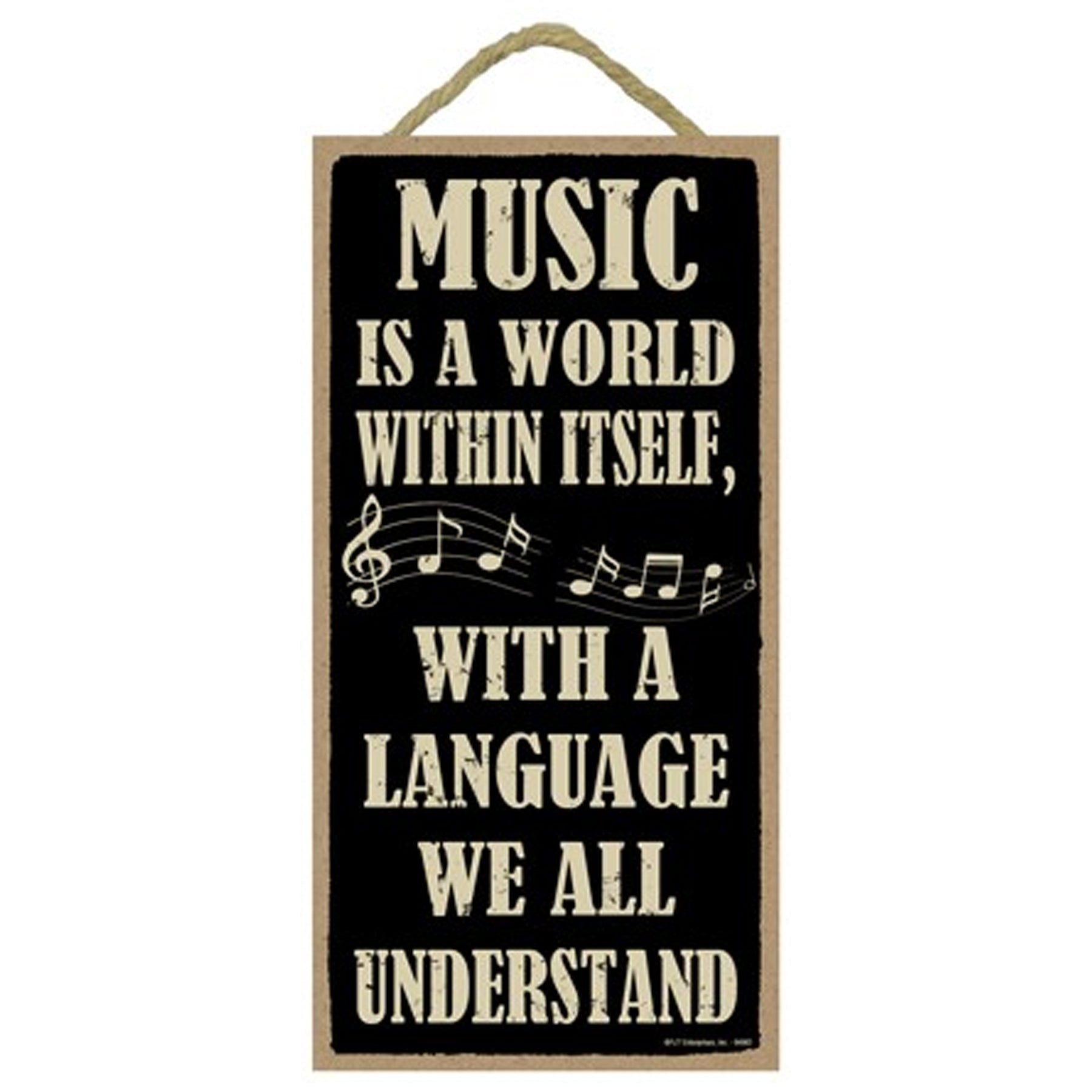 Music A Language We All Understand Wood Sign – The Maryland Store