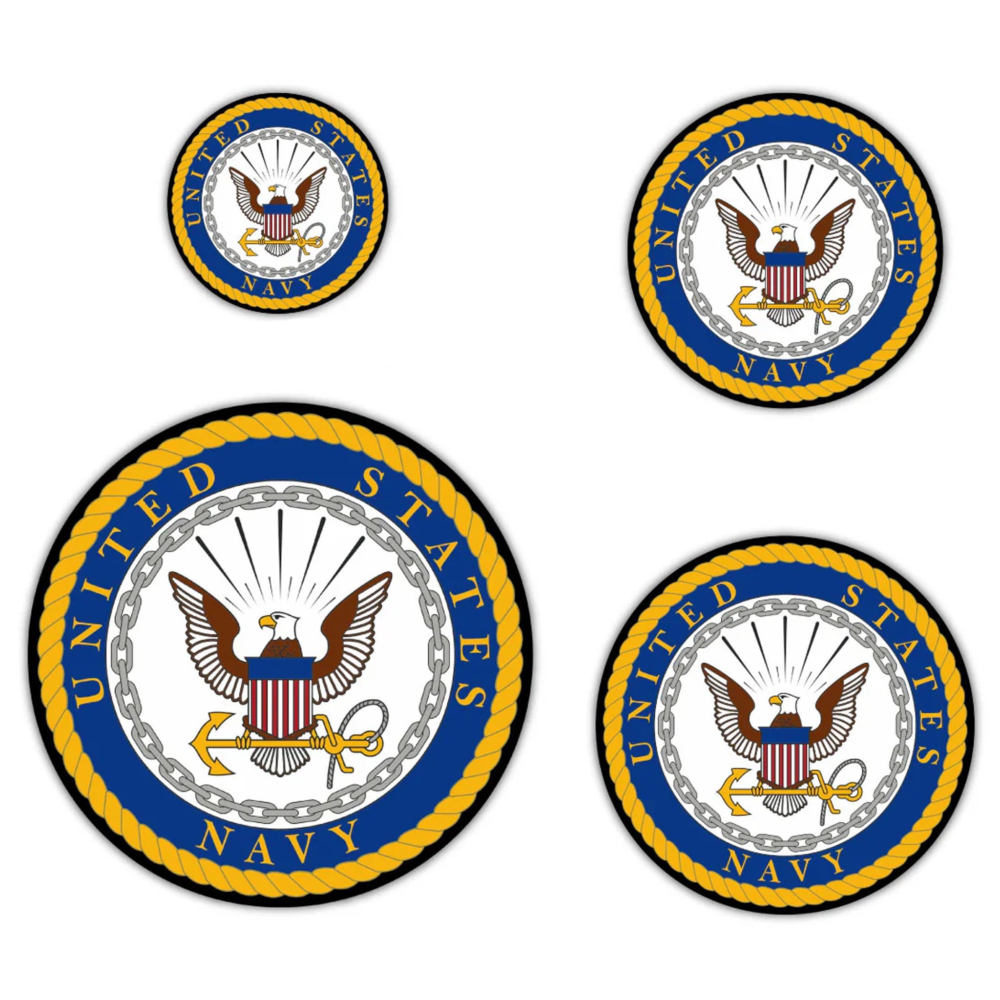 United States Navy Set of 4 Vinyl Stickers – The Maryland Store
