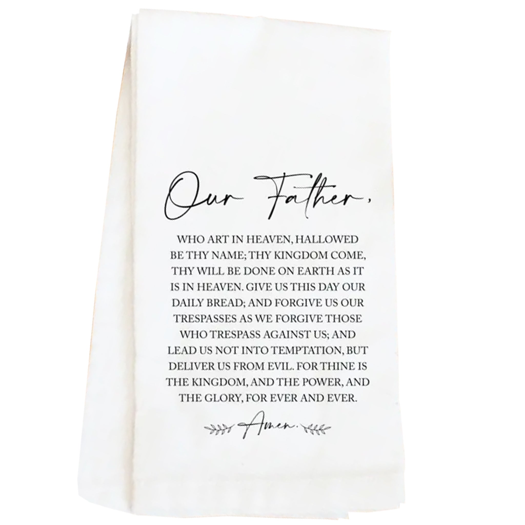 Our Father (The Lord's Prayer) Kitchen Towel – The Maryland Store