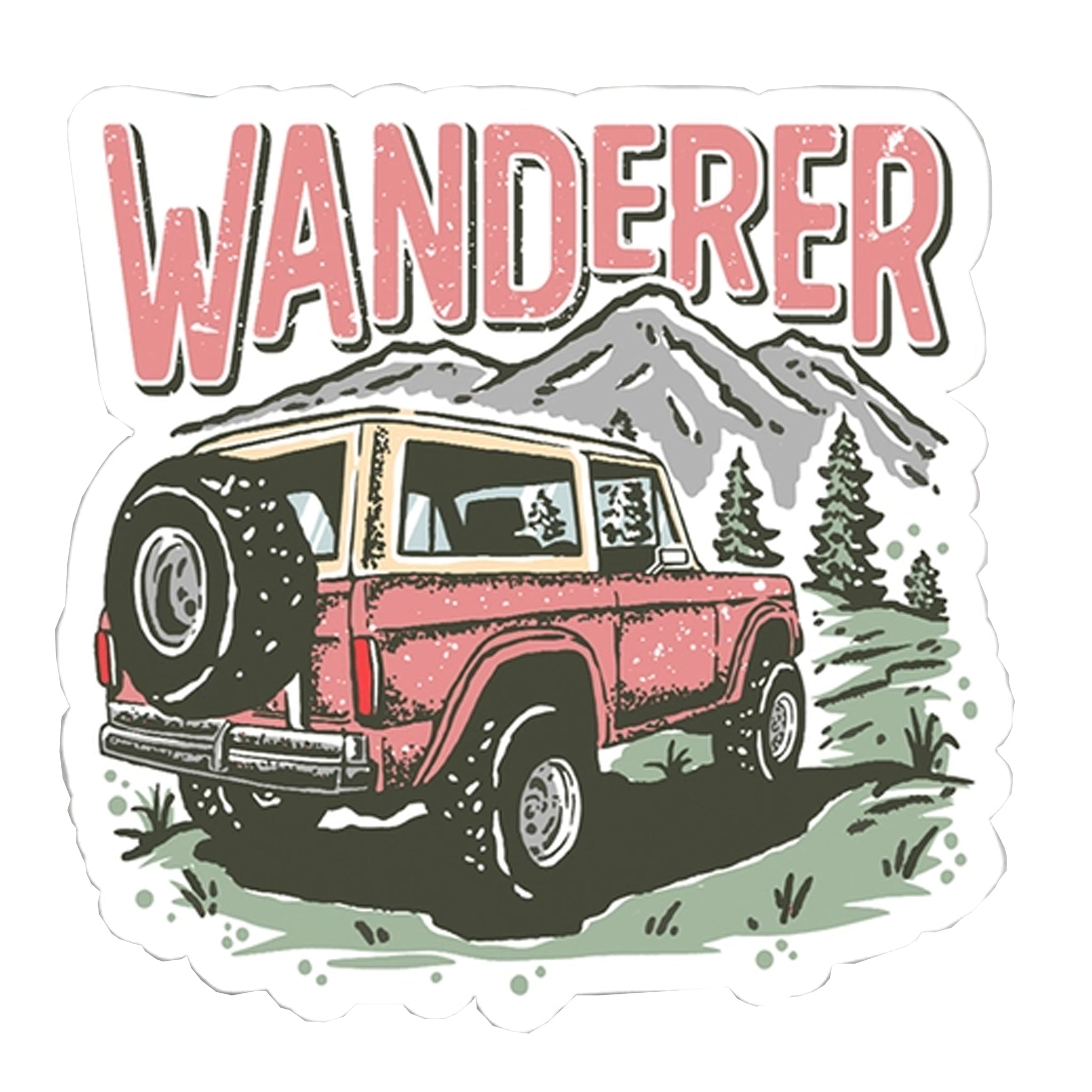 Wanderer 4 Wheel Drive Adventure Vinyl Sticker – The Maryland Store