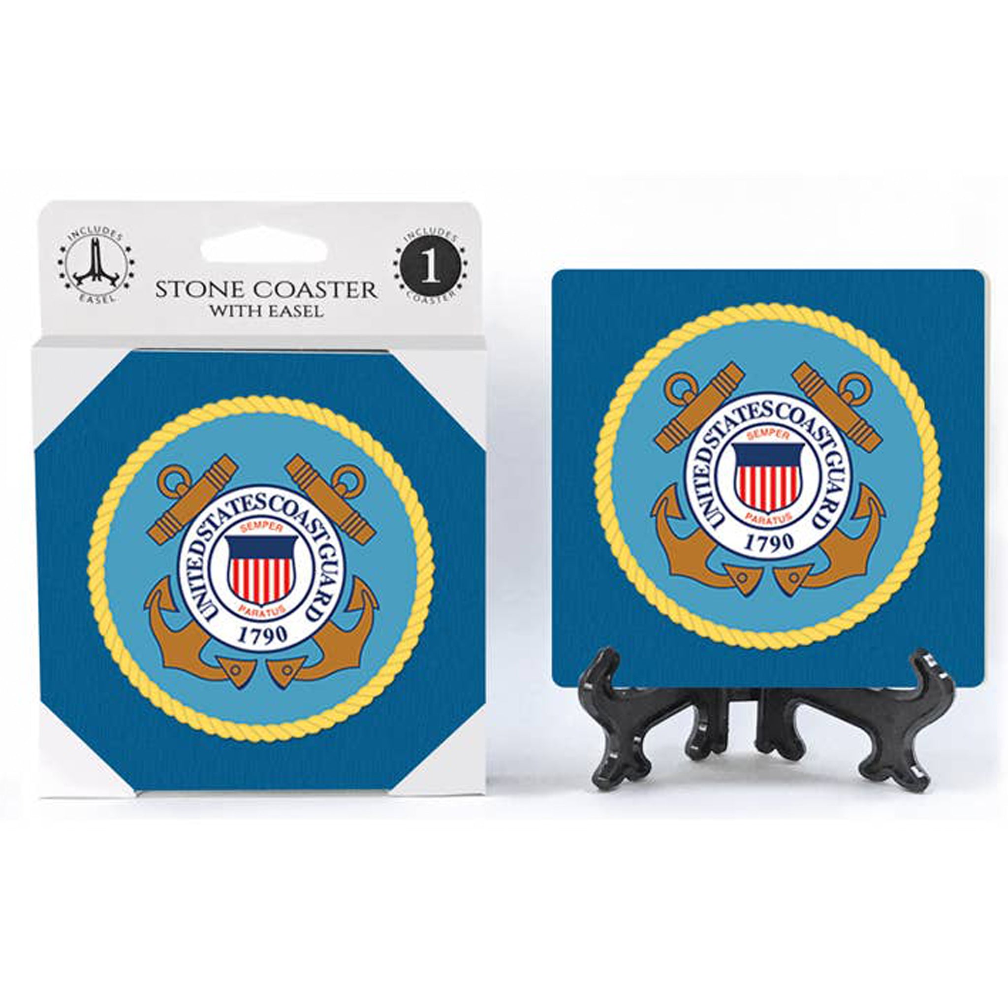 U. S. Coast Guard Absorbent Stone Coaster – The Maryland Store