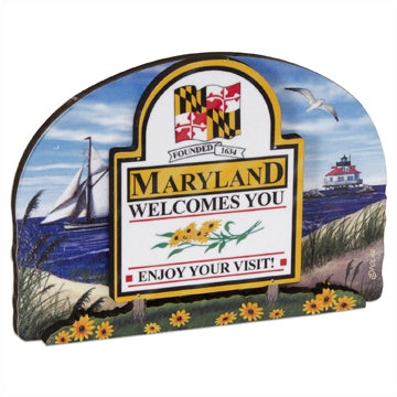 Maryland Welcome Sign Magnet – The Maryland Store