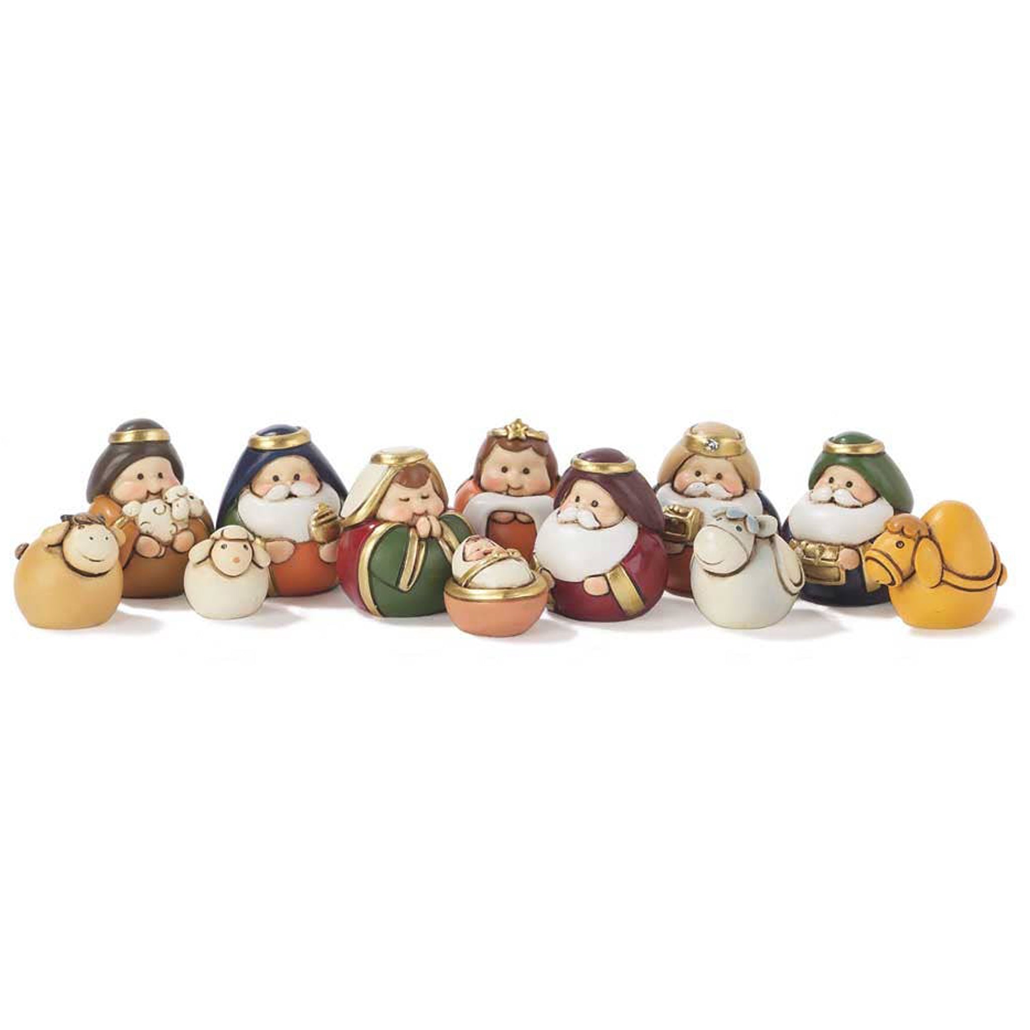 Nativity Set 1.25" Mini Round Figures – The Maryland Store