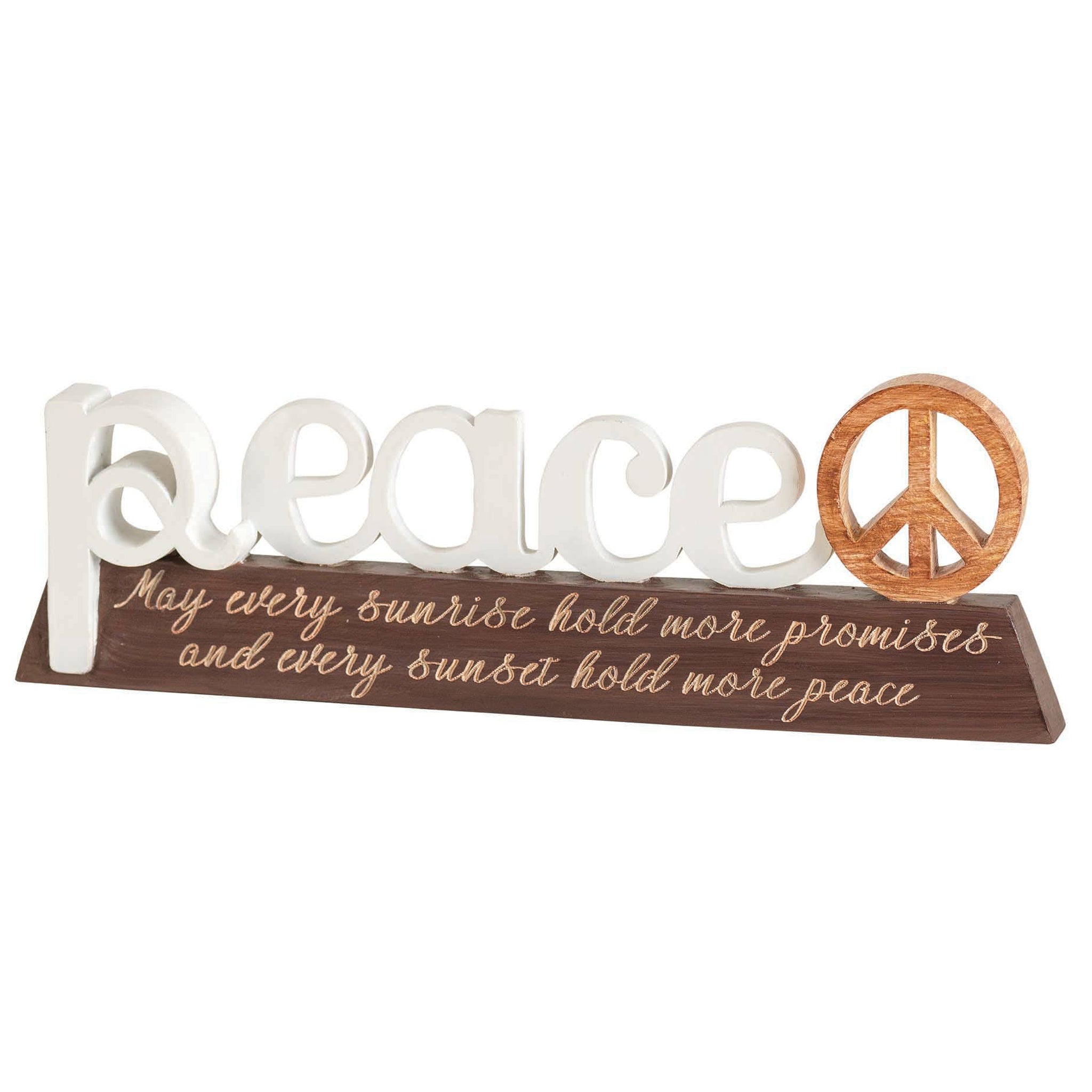 Peace - Resin Word Figurine – The Maryland Store