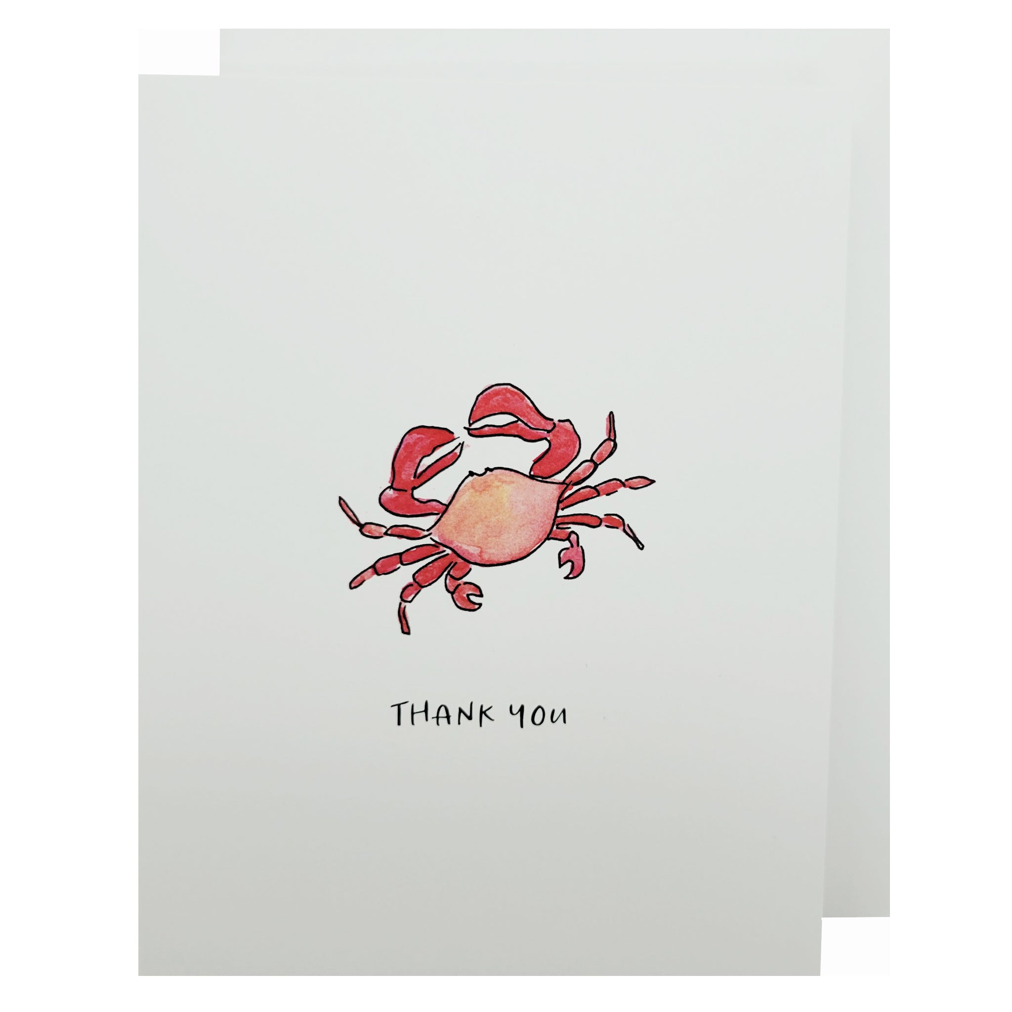 Thank You Red Crab Note Card – The Maryland Store